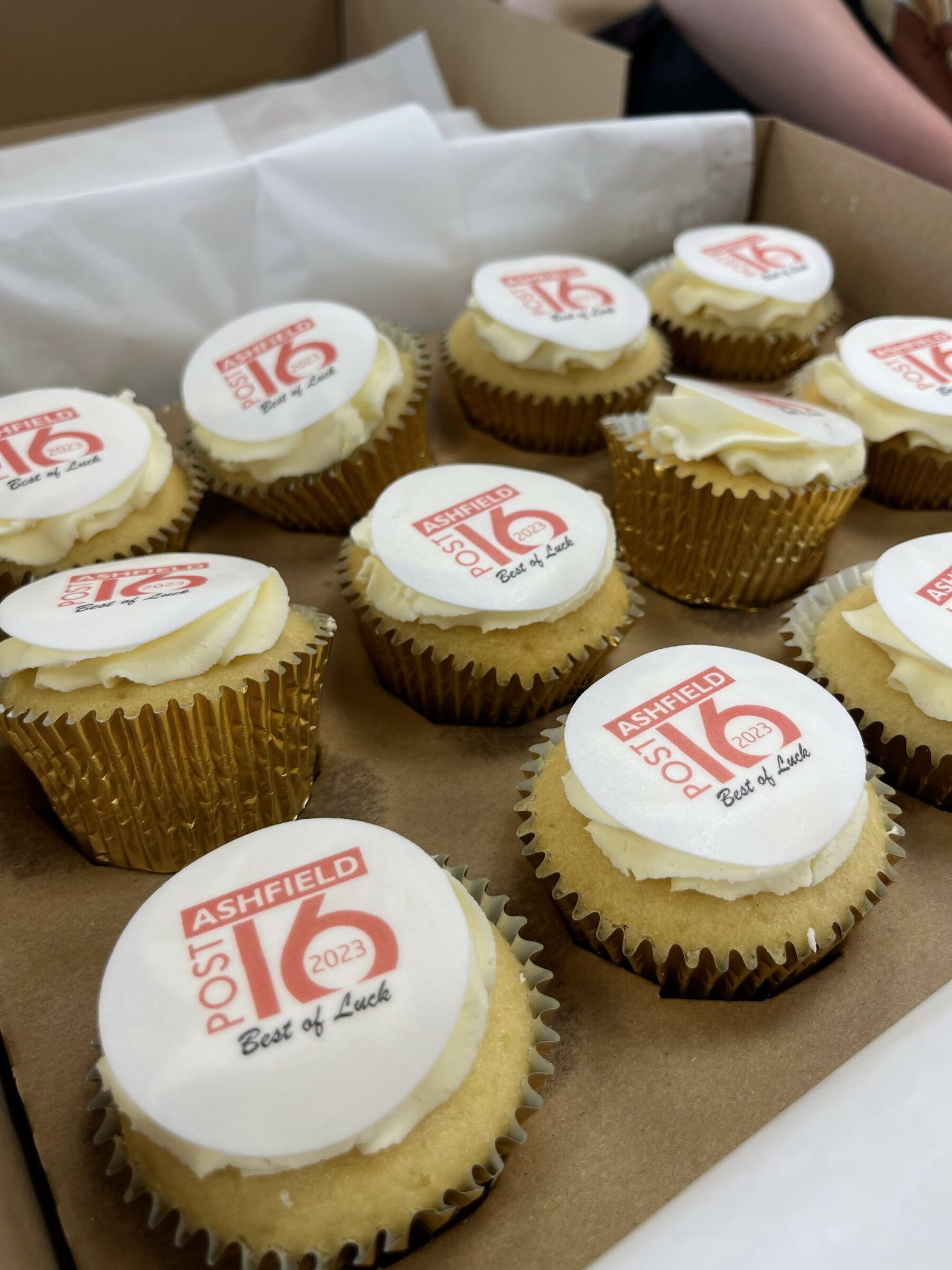 Post 16 Exam Cupcakes - Ashfield Post 16